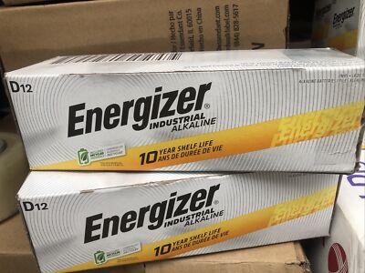24 Energizer Industrial D Alkaline Batteries (EN95, LR20) Expires 12/ ...