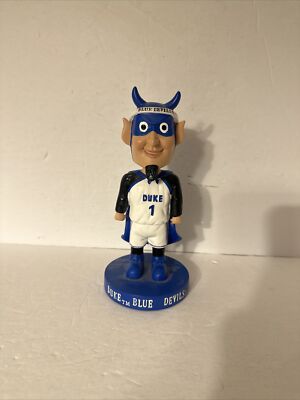 DUKE BLUE DEVILS "The Devil" Basketball Football Mascot Bobblehead RARE ...