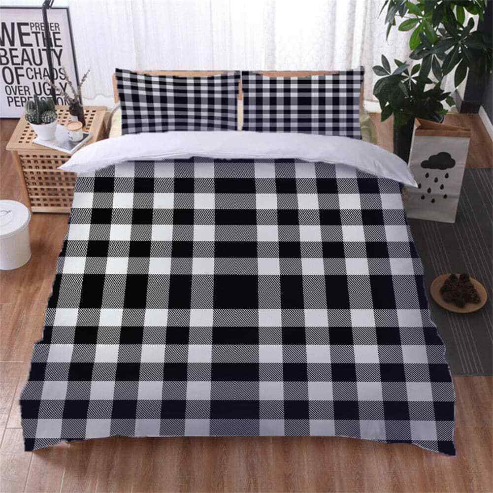 Bold cross check 3D Print Duvet Quilt Doona Covers Pillow Case Bedding ...