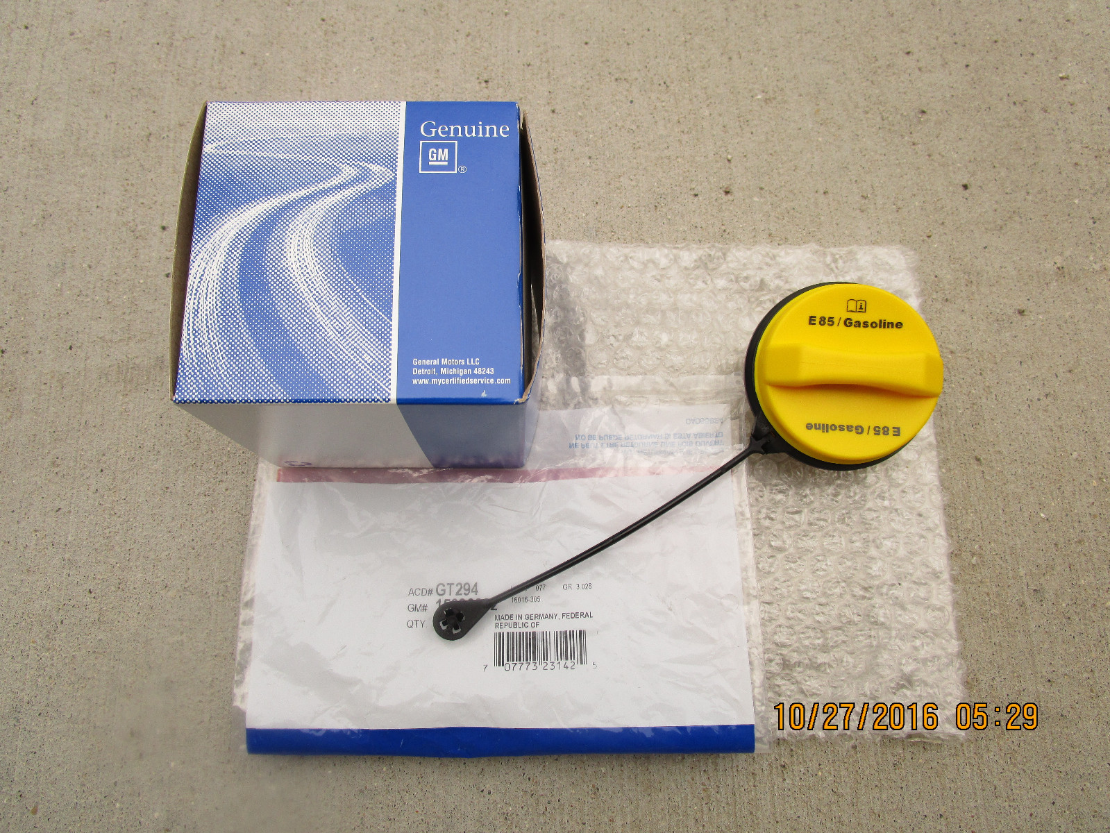 09 - 10 PONTIAC G6 BASE GT GXP SE FUEL GAS TANK FILLER CAP WITH TETHER ...