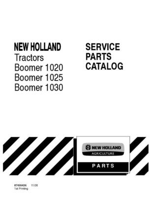NEW HOLLAND BOOMER 1020 BOOMER 1025 BOOMER1030 PARTS CATALOG | eBay