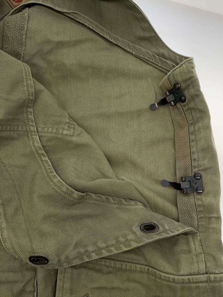 Veste Dungaree Herringbone Navale Nigel Cabourn, Taille 48, Coton, 8036 ...