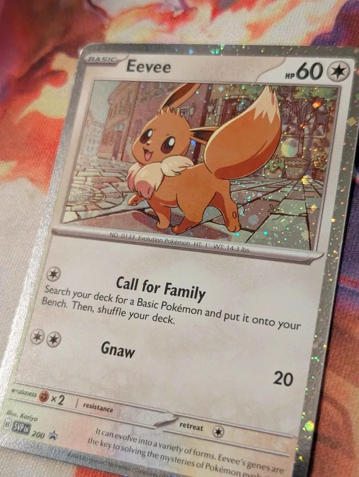 Eevee ~Fart Swirl~ SVP 200 Cosmo Holo Near Mint Black Star Promo ...