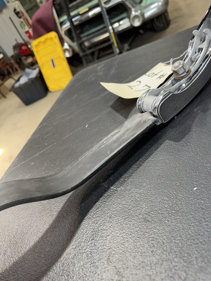 1941 Chevy Chevrolet NOS trunk pull down bumper guard GM DEALER ...