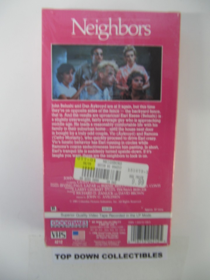 Neighbors John Belushi Dan Ankroyd VHS Movie New | eBay
