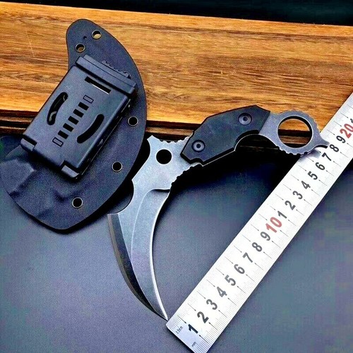 Karambit Claw Knife Hunting Combat Tactical Survival D2 Steel G10 ...