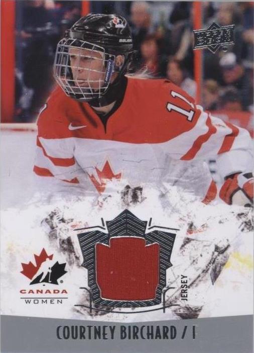 2015 Upper Deck Team Canada Juniors - Jersey Courtney Birchard #153 ...