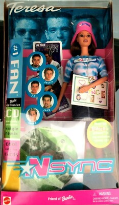 BARBIE & her friend TERESA NSYNC #1 Fan Dolls w/EXCLUSIVE CD NIB SEALED ...