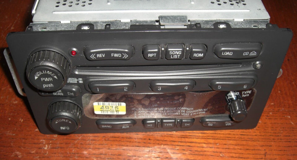 2003-07 GM GMC CHEVY OEM Factory RDS Stereo AMFM Radio 6 Disc Changer ...