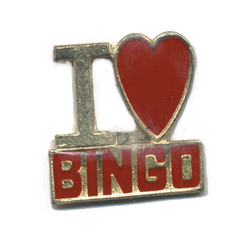 Wholesale Lot of 12 I Love Bingo Lapel Hat Pins Tie Tac FAST USA ...