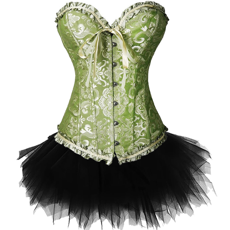 Black&Red Burlesque Can Can Tutu Fancy Dress Costume Corset Outfit ...