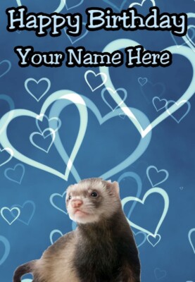 ferret Occasion Personalised Greeting Card Birthday congrats MM5 | eBay UK