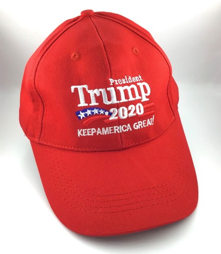 President Trump Red Adjustable Campaign Hat Cap Slogan Keep America ...