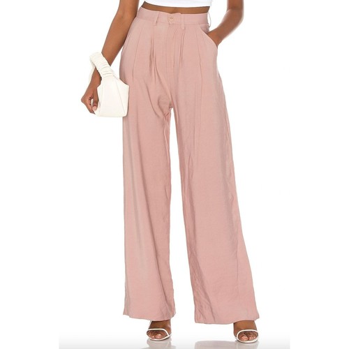 NONchalant Label Fabi Wde Leg Pant Rose Pink Womens Size Small | eBay