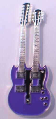 SOMALIA 1 DOLLAR NEW 2012 GUITAR SHAPE Purple Silver UNC COLORED ...