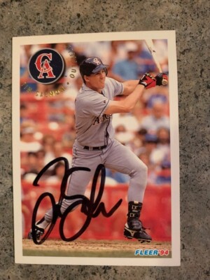 TIM SALMON CALIFORNIA ANGELS SIGNED AUTOGRAPHED 1994 FLEER CARD #69 | eBay