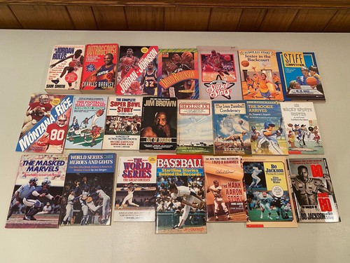 22 sports books: Michael Jordan, Hank Aaron, Bo Jackson, Charles ...