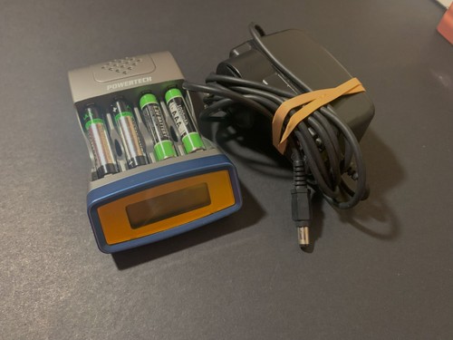 Powertech 4-Channel AA AAA Universal Fast Charger with LCD inc. Batteries SALE | eBay