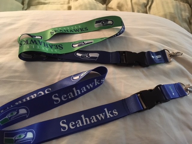SEATTLE SEAHAWKS LANYARDS - 2 Designs to choose from (New or Old School ...