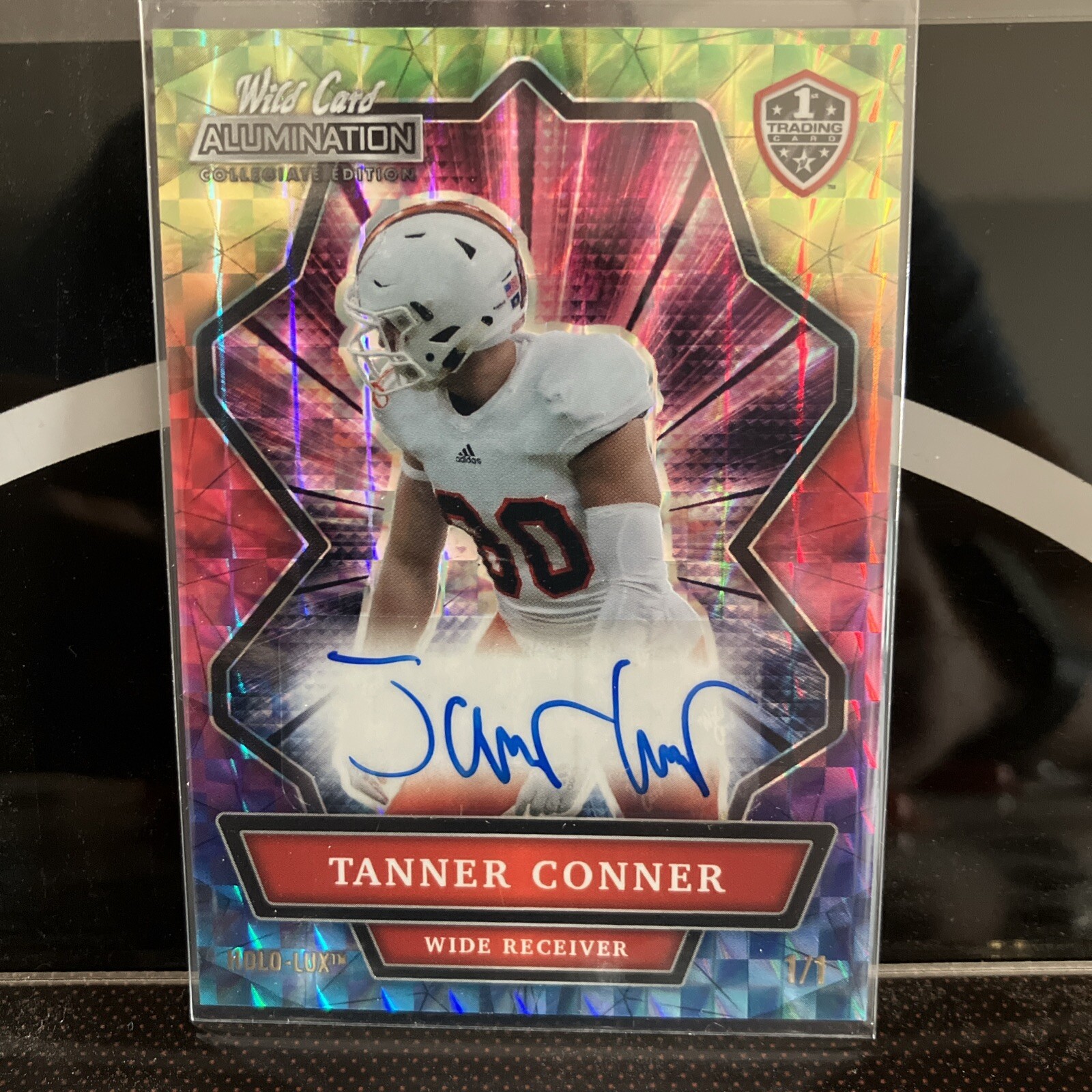 2021 Tanner Conner Wild Card Alumination NIL Rookie Auto Holo Lux ...