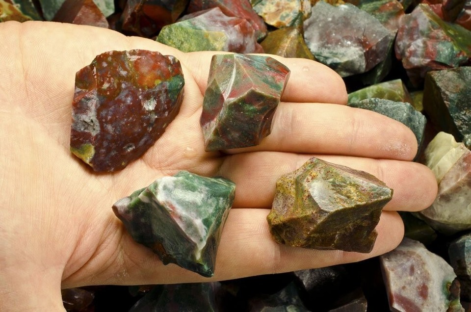 1 lb Fancy Jasper Rough Stones - Natural Crystal Mineral Rock Specimens ...