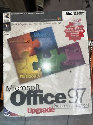 Microsoft Office 97 Upgrade, Standard Edition For Windows 93007532346| eBay