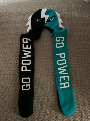 OFFICIAL AFL PORT ADELAIDE POWER KIDS 3-IN-1 BEANIE/ SCARF/ MITTENS ...
