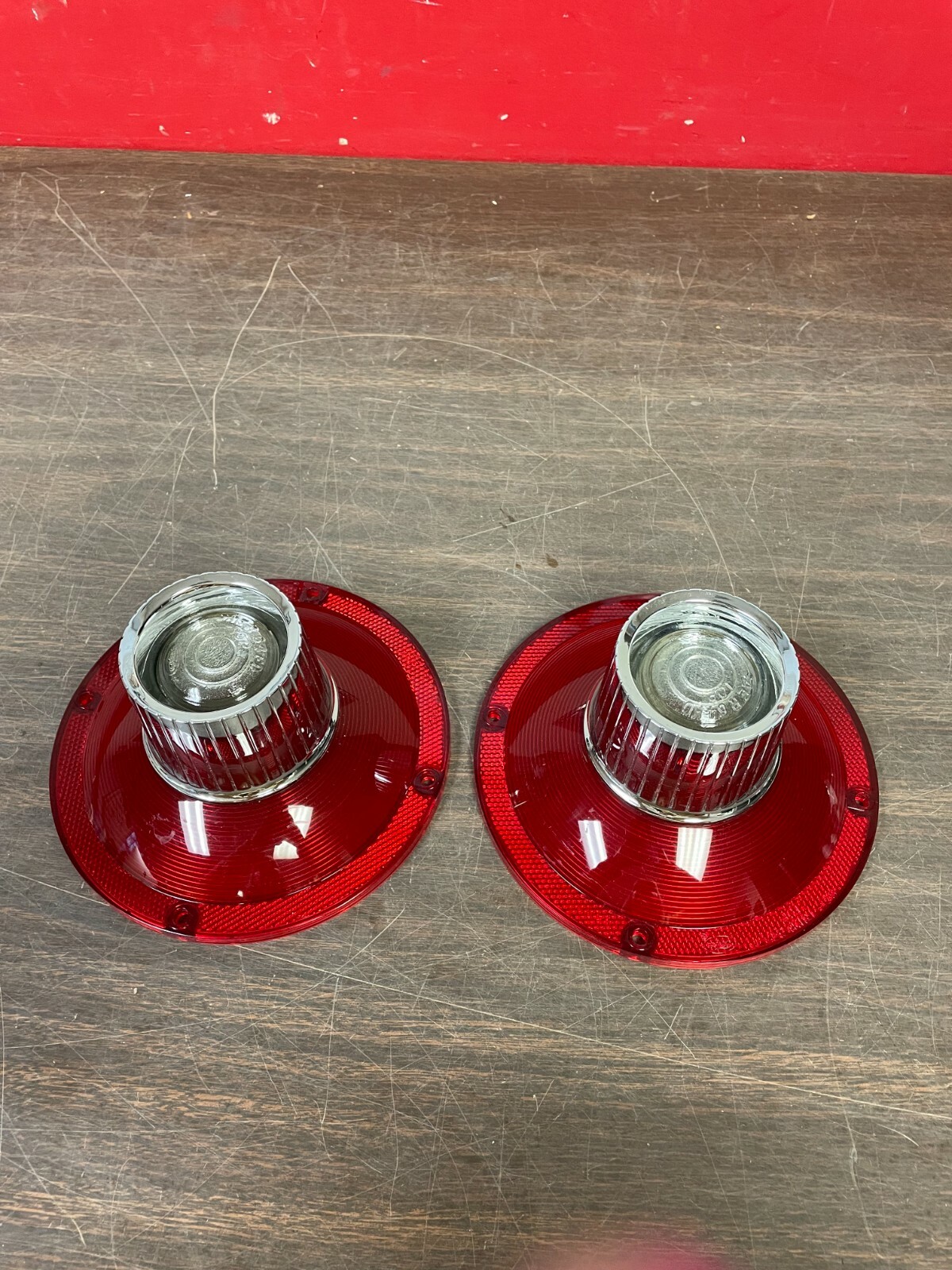 1964 FORD GALAXIE TAIL LIGHT LENSES W/ BACK UP PAIR NOS FORD 222 | eBay