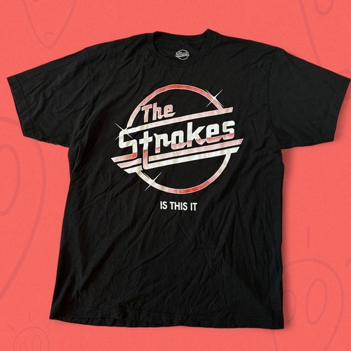 The Strokes Band Tee - The Strokes Band Logo Graphic Black T Shirt | eBay
