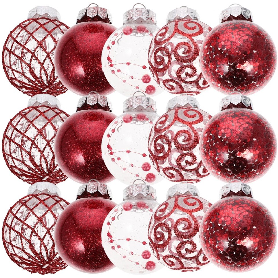 30 Pcs Christmas Tree Hanging Ball Decorative Pendants Small Ornaments ...