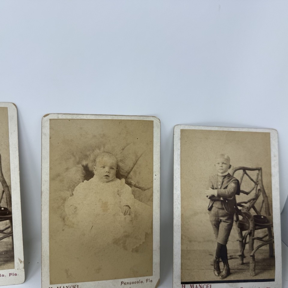 Antique CDV Photo Lot of 5 Men / Children - Portrait Photography | eBay
