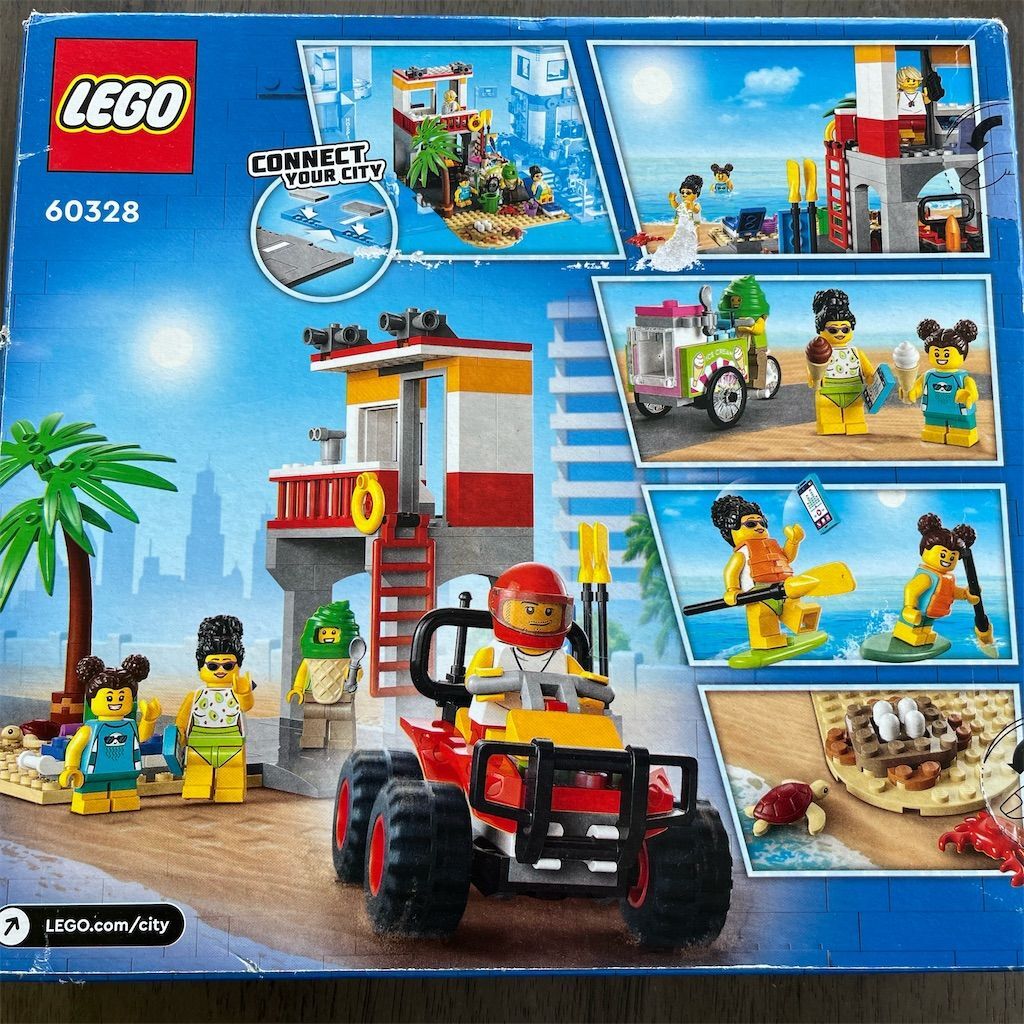 LEGO City Beach Lifeguard Station 60328 - 211 Pieces Ages 5+ Road Plate ...