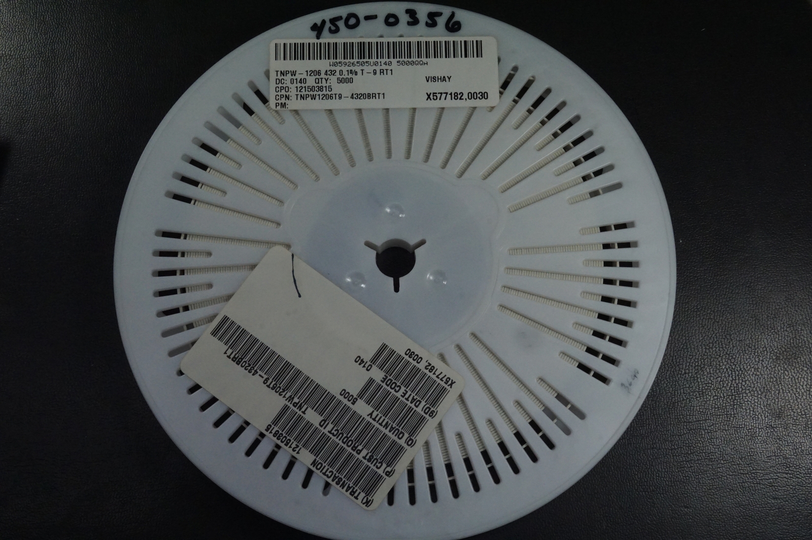 Lot of 15 TNPW1206-4320BT-9 Vishay Chip Resistors 432 Ohm 0.1% 1/4W ...