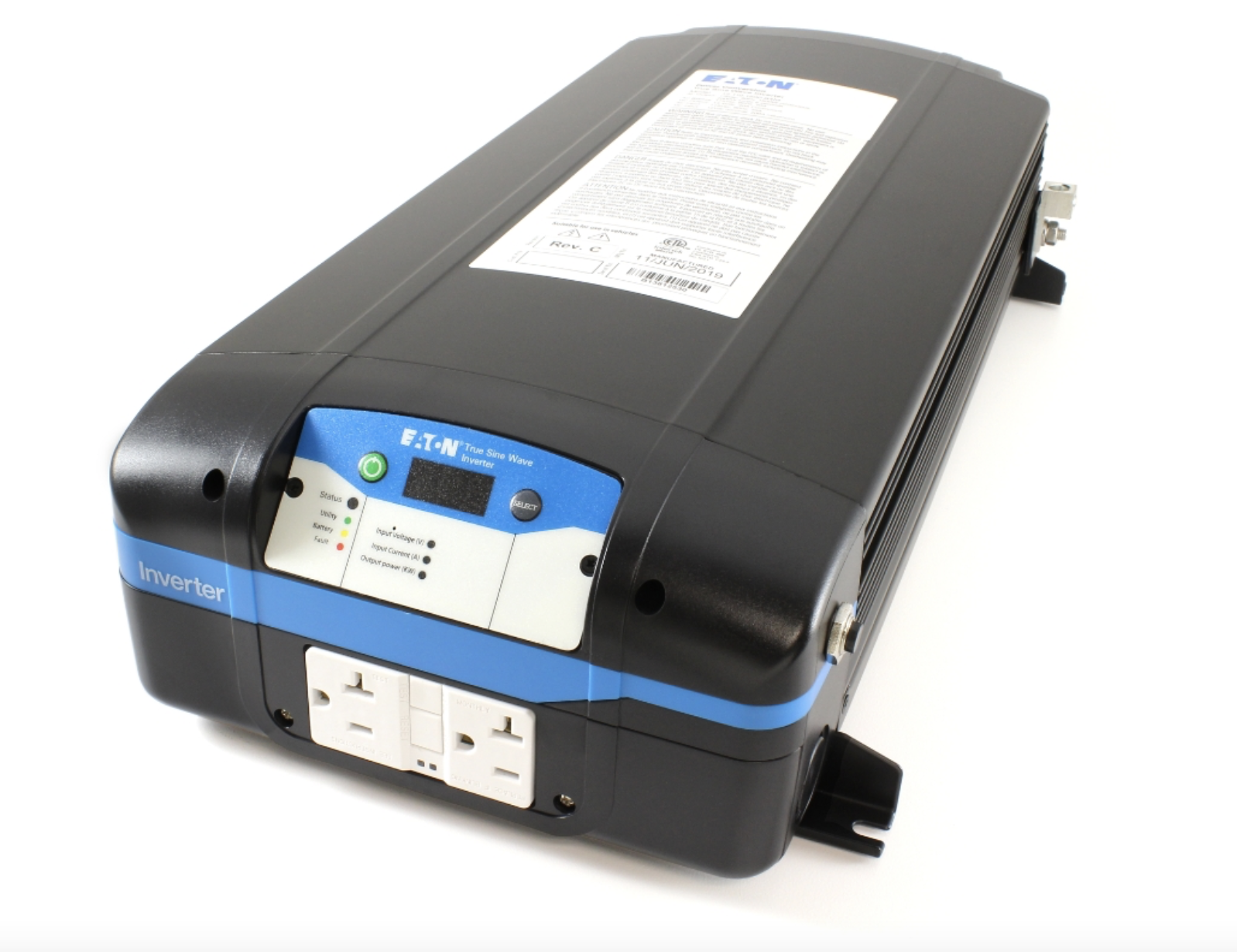 Eaton Bussmann 12-110-1250-B4M True Sine Wave Inverter 1250w AC Bypass ...