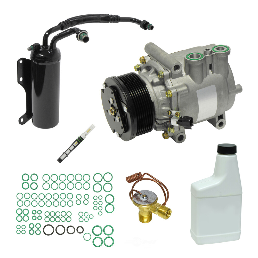 A/C Compressor Kit-VIN: F, DIESEL, OHV, Mechanical, Turbo Rear UAC KT ...