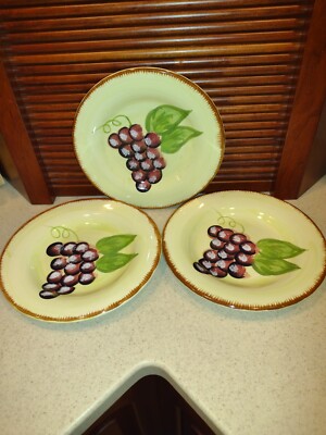 Tabletops Gallery Plates Grapes Pattern | eBay