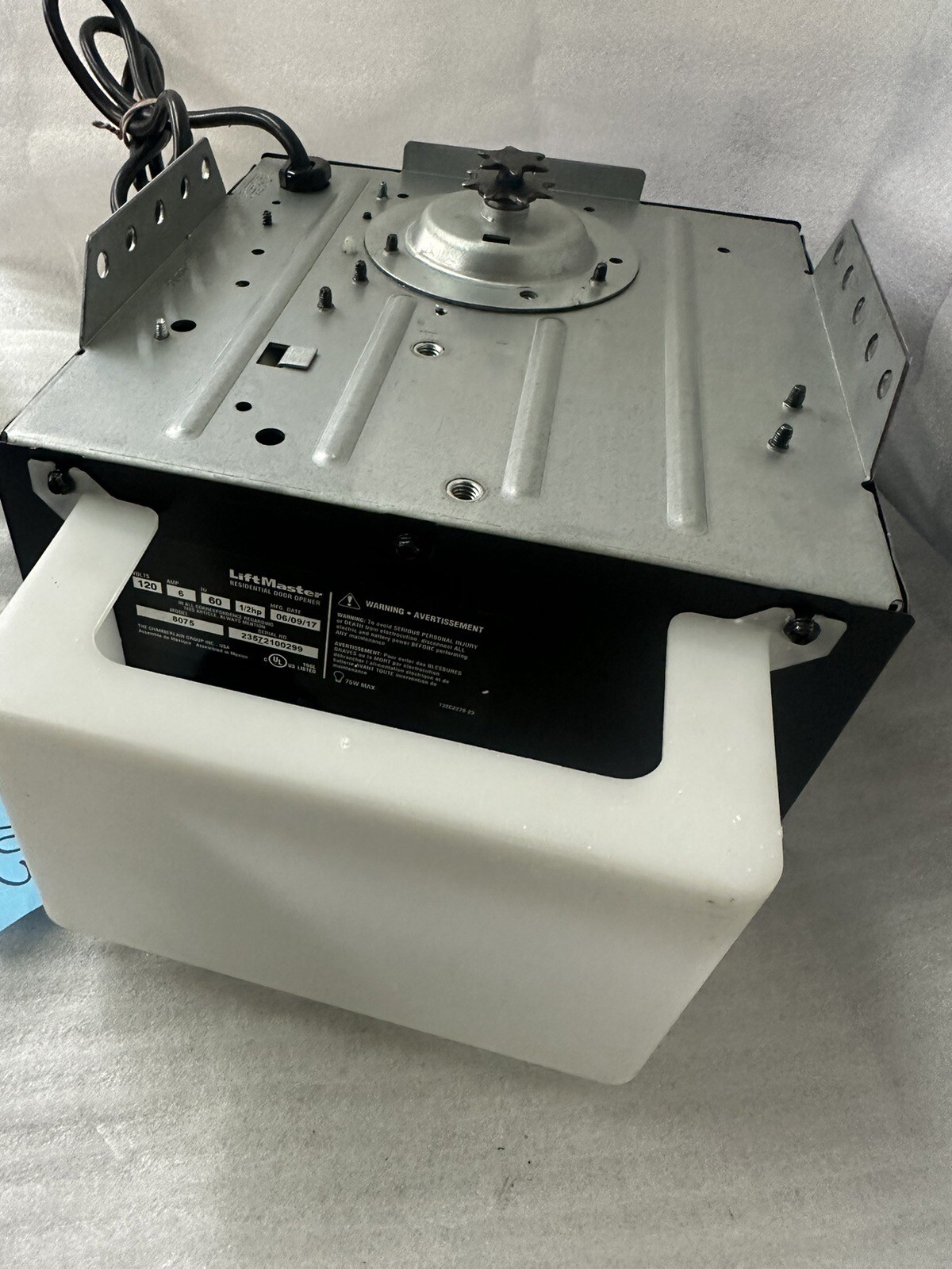 Liftmaster Chain Drive Model 8075 Garage Door Opener Head Working ...