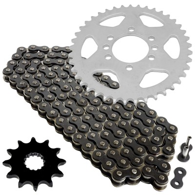 Black Drive Chain And Sprockets Kit for Suzuki LT230S Quadsport 230 ...