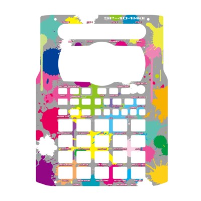 Roland SP-404MK2 Custom Skin Gray splash Skin Seal Sticker from japan ...