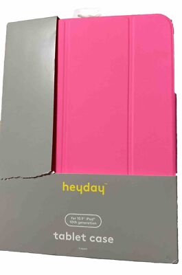 Heyday Tablet Case Flat Hot Pink for Apple iPad 10th Gen with Stylus ...