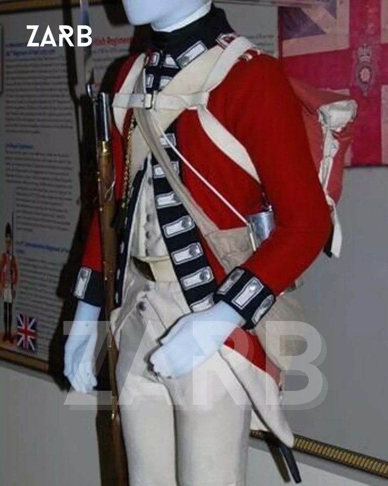 Men's British Army Redcoat - Revolutionary War Uniform, Historical ...