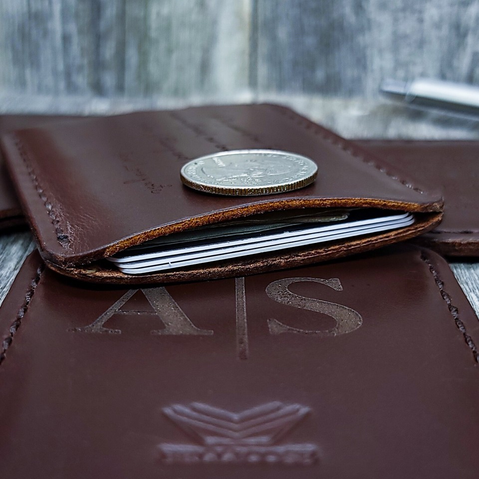 Ultra Slim Cards Wallet Minimalist Full Grain Leather Wallet ...