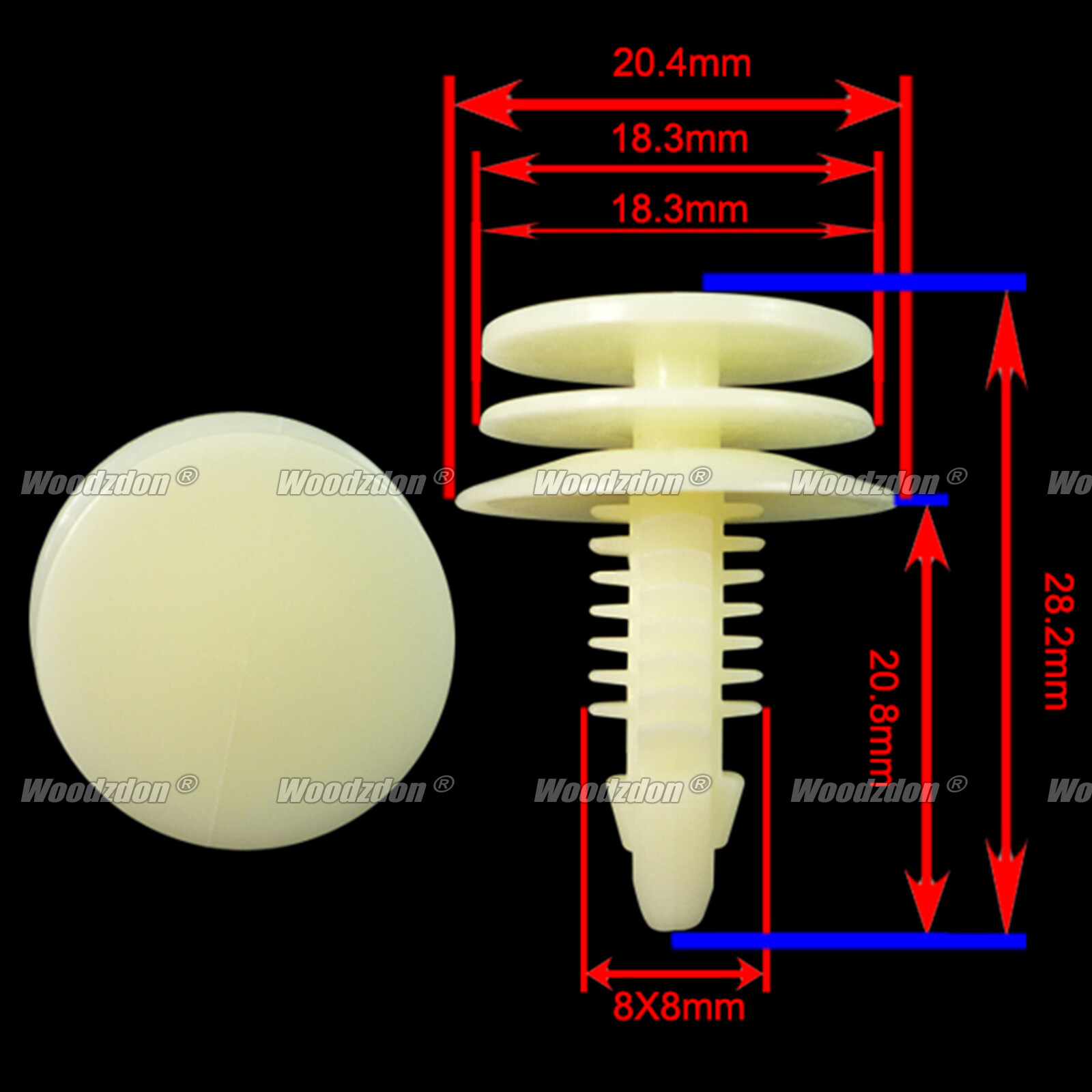 100 Front & Rear Door Trim Panel Clip Retainer 15986673 For GM Truck ...