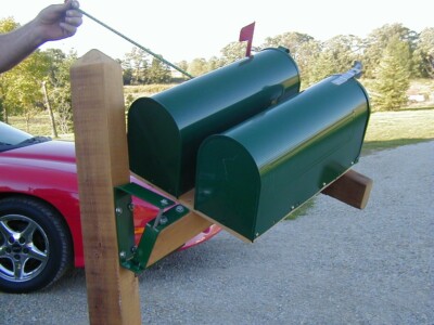Swing Pivoting, moveable, gravity self centering mailbox hinge, pivots ...