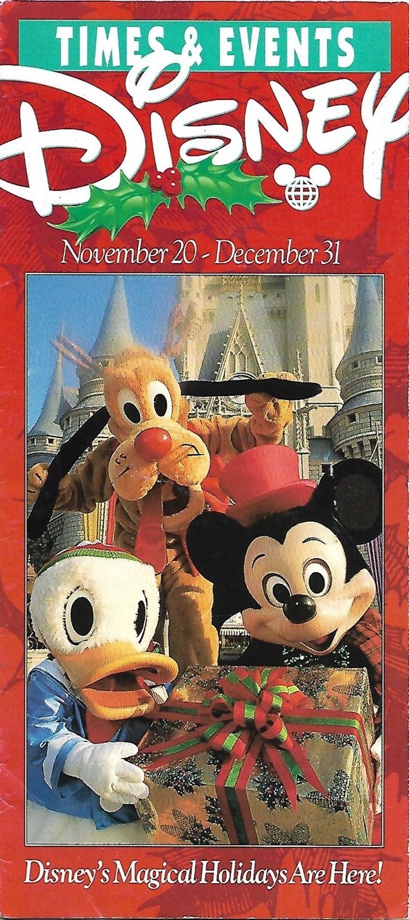 1995 WALT DISNEY WORLD Holiday Program Magic Kingdom Epcot MGM New Year ...