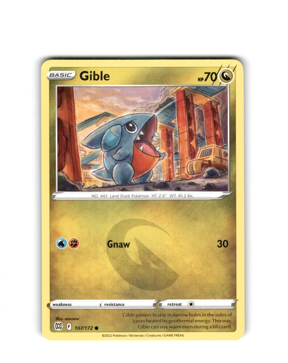 Gible Pokemon Card