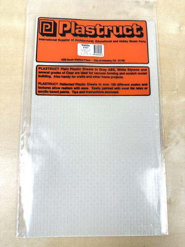Plastruct 91621 O- Scale 1:48 Cement Block (2 sheets in pack) Cat. No ...
