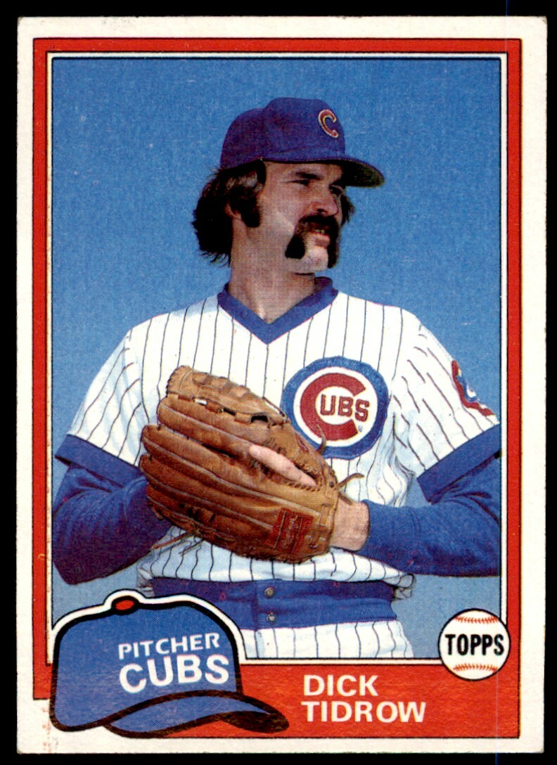 1981 TOPPS DICK TIDROW . CHICAGO CUBS #352 | eBay
