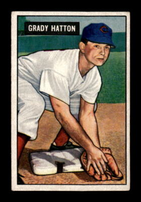 1951 Bowman Baseball #47 Grady Hatton VGEX Cincinnati Reds | eBay