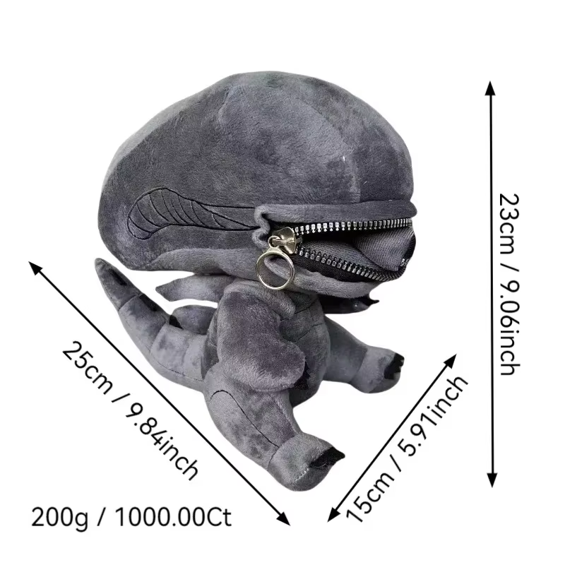 2024 Cute Alien Xenomorph Plush Toy Cartoon Plush Dolls Soft Stuffed ...